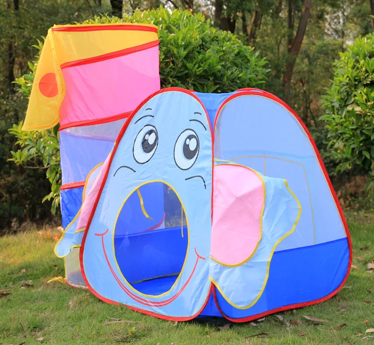 Elephant Kids Pop up Tent - Fun Play Tunnel for Ages 2-13