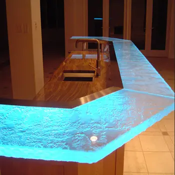 Luxury Led-lit Glass Countertops,Illuminated Led Bar Counter - Buy ...