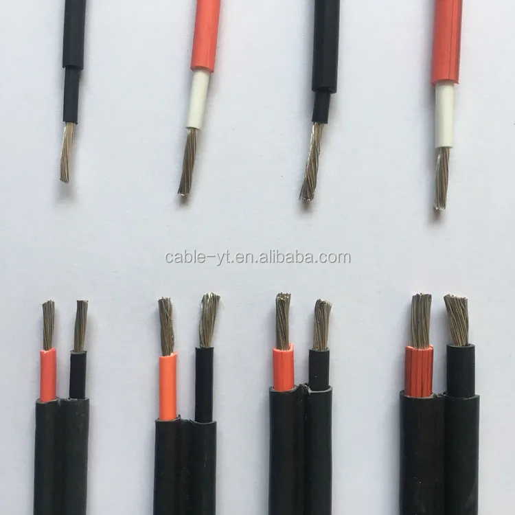 2x1.5mm2 2x2.5mm2 2x4mm2 2x6mm2 2x10mm Pv1f Twin Core Solar System ...