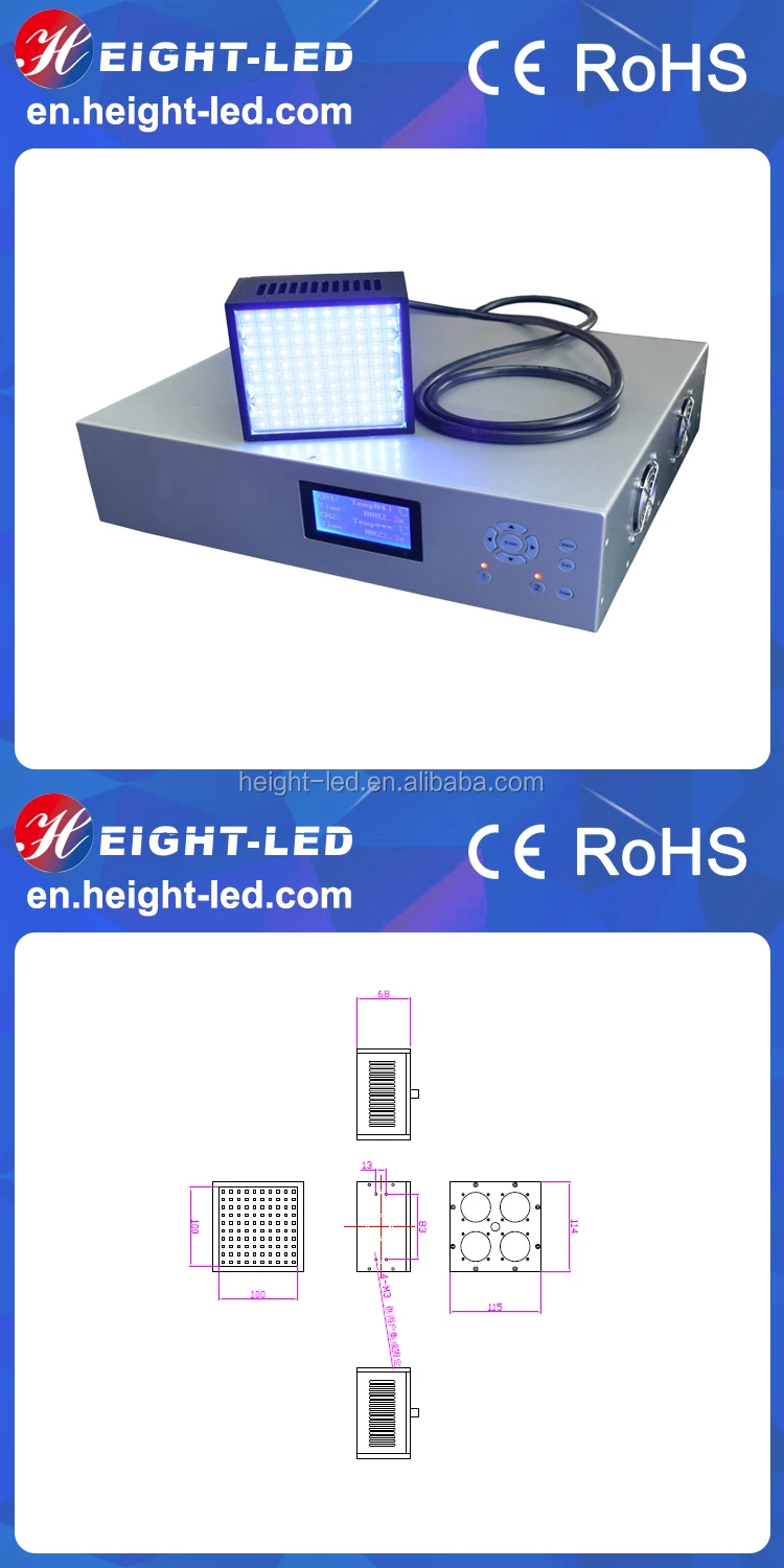 300w High Power 365nm Uv Led Array For Uv Curing System - Buy Uv Led ...