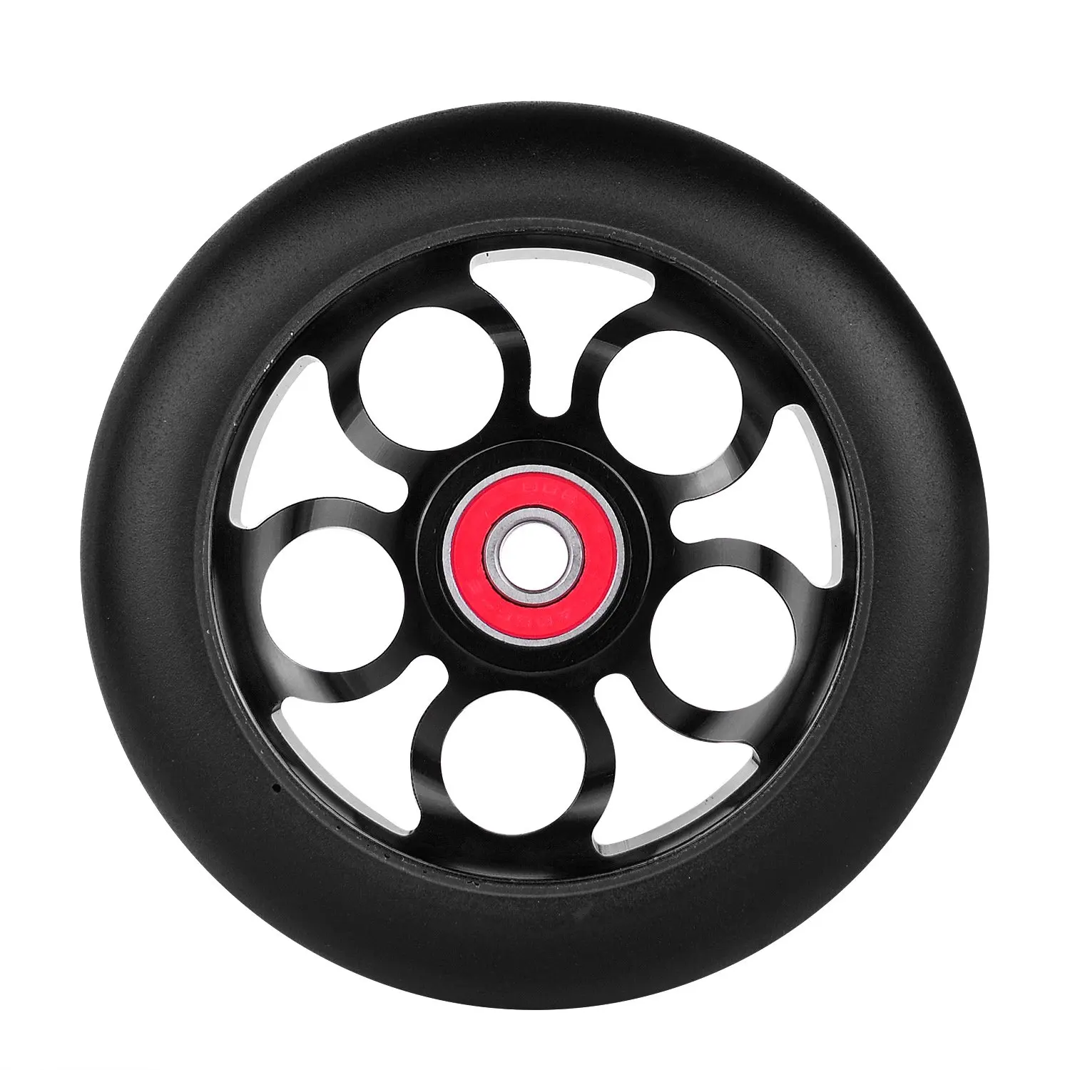 100mm Pro Scooter Wheels Aluminum Oem Round 8mm Included 24mm 608 Abec ...