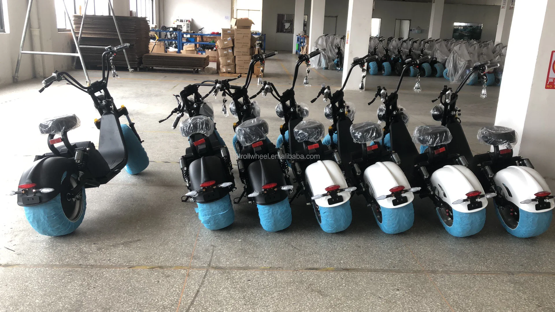 Strollwheel LUQI 3000W Citycoco Electric Motorcycle for Adults - 63V ...