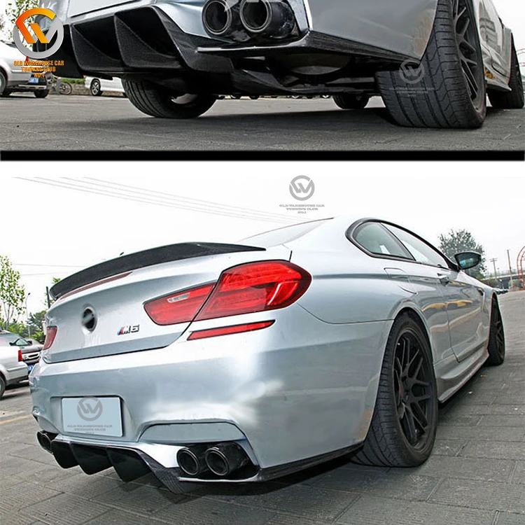 V Style Carbon Fiber Rear Diffuser for BMW M6 640i 650i
