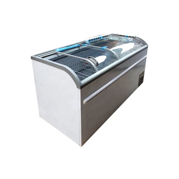 Open Top Opening Combined Island Cabinet Refriger Deep Freezer For ...