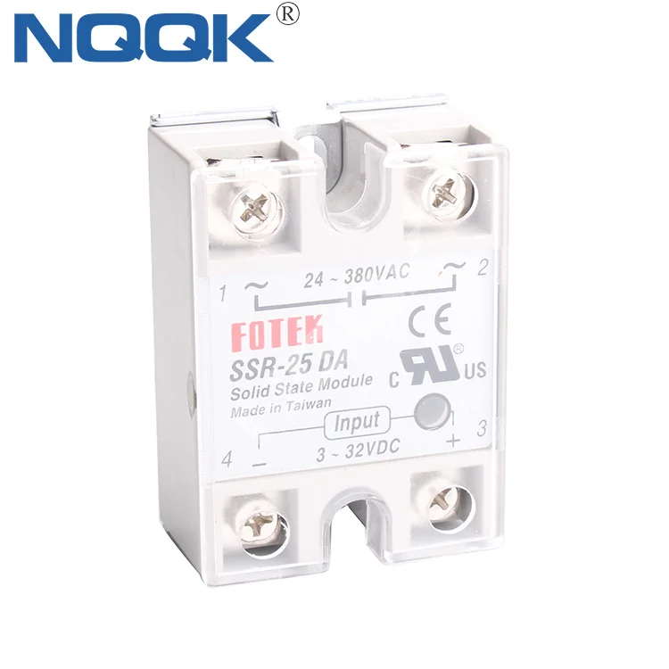 Oem Ssr-25da 25a Dc To Ac Single Phase Direct Current Ssr Solid State Relay - Buy 25a Dc / Ac ...