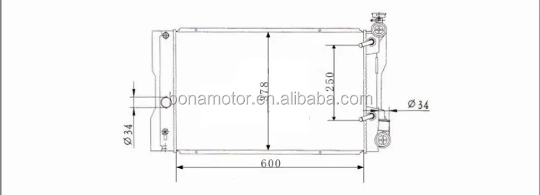 Auto Cooling Parts For Toyota 16410-21180 Radiator - Buy 16410-21180 ...