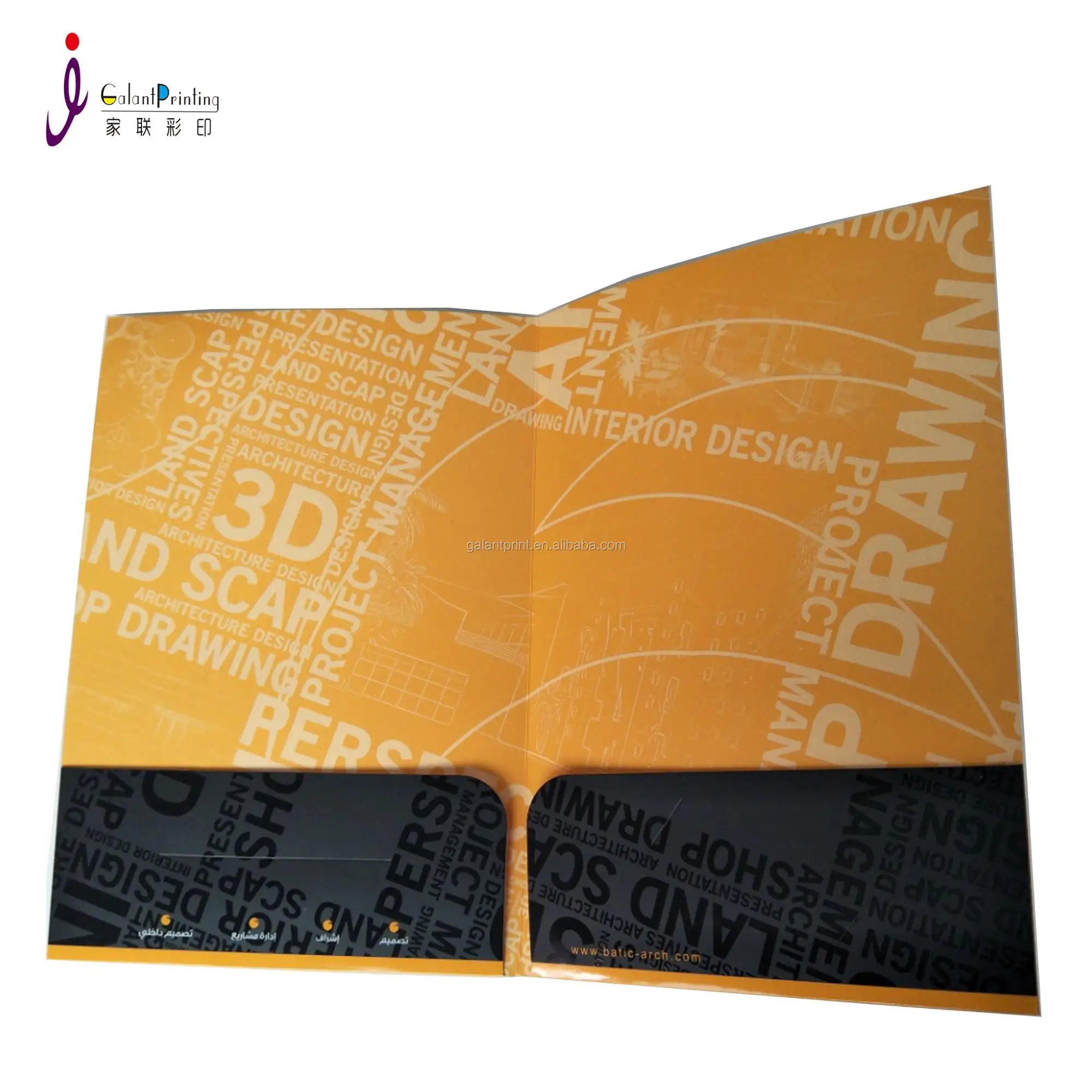 Customized L Shape A4 Size Landscape Document Divided Holder File ...