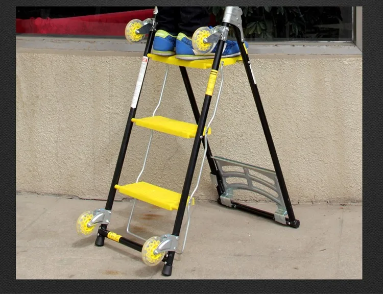 4 In 1 Multi-purpose Trolley Portable Folding Steel Ladder - Buy Ladder ...