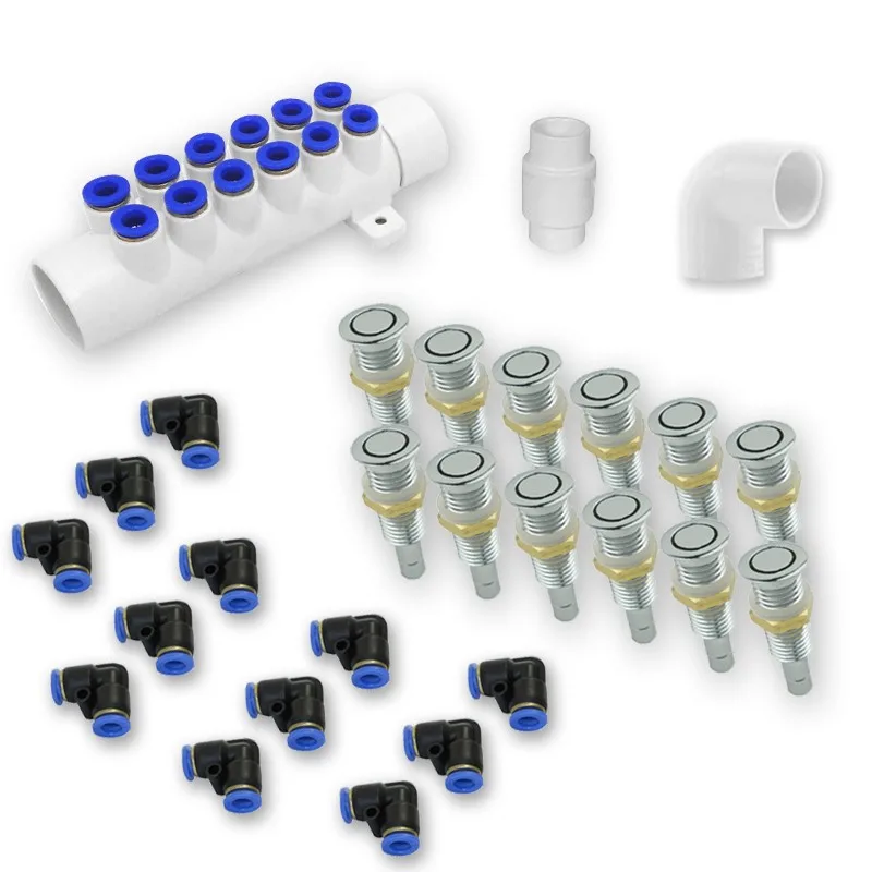 Whirlpool Hot Tub Fittings Set - Air Massage Jet Bubble System