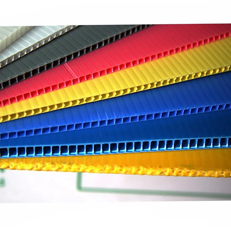 Feuille de plastique ondulé de 4 mm, feuille de plastique ondulé de 4 x ...