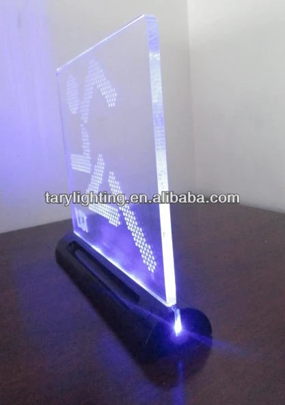 Display Crystal/acrylic Sheet Of 3~5mm Thickness Led Base Aaa Battery ...