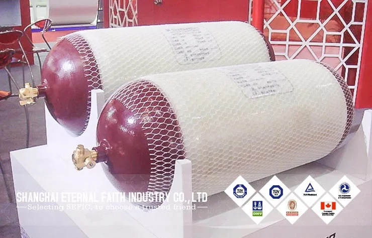 Type 2 Fiber Composite Cylinder CNG Bottle - 200L Capacity