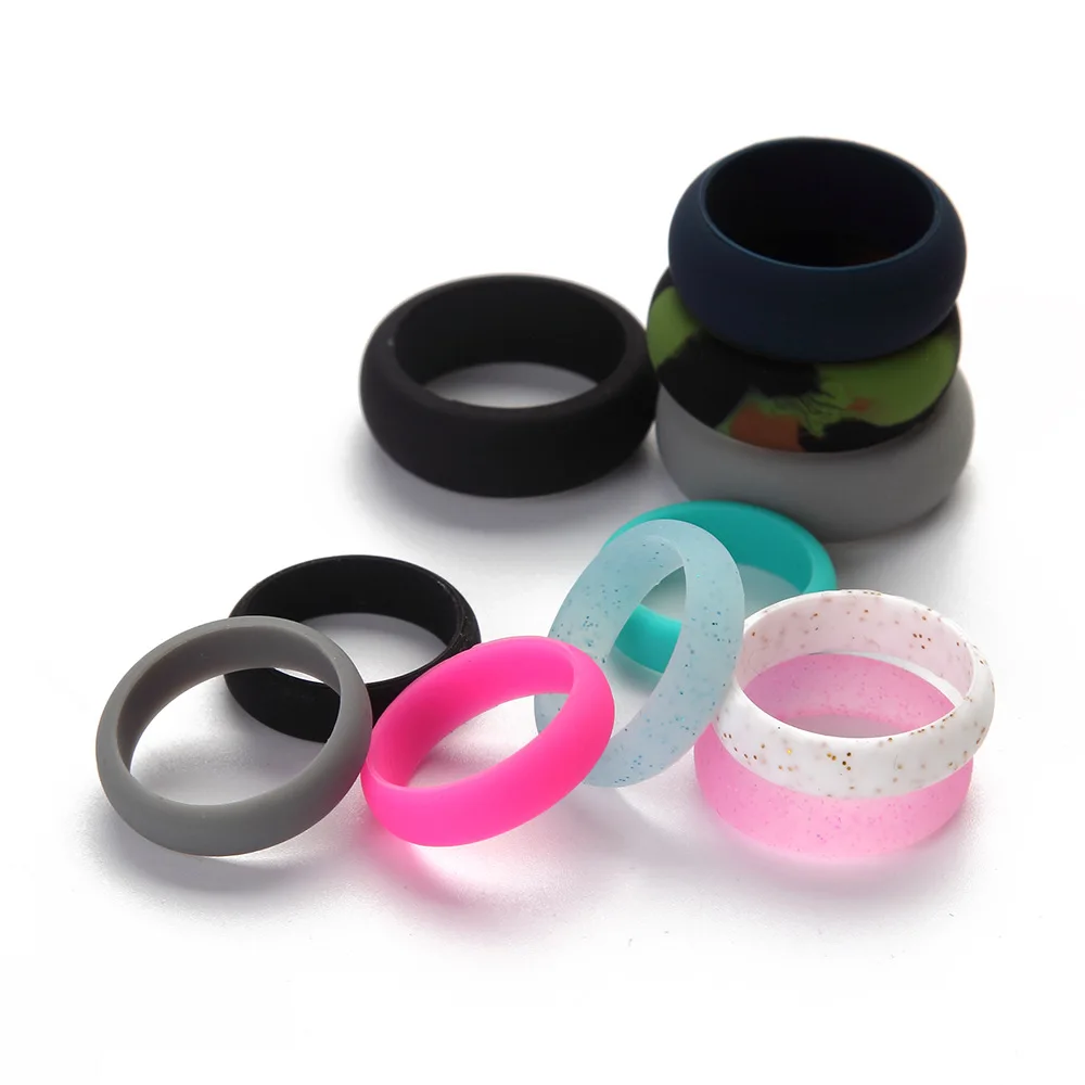 Finger Jewelry Hypoallergenic Crossfit Flexible Silicone Rubber Band ...