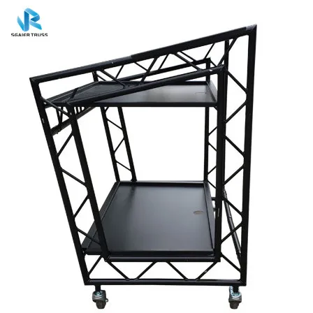 DJ Booth with Lights - Portable DJ Table for Modern Setup