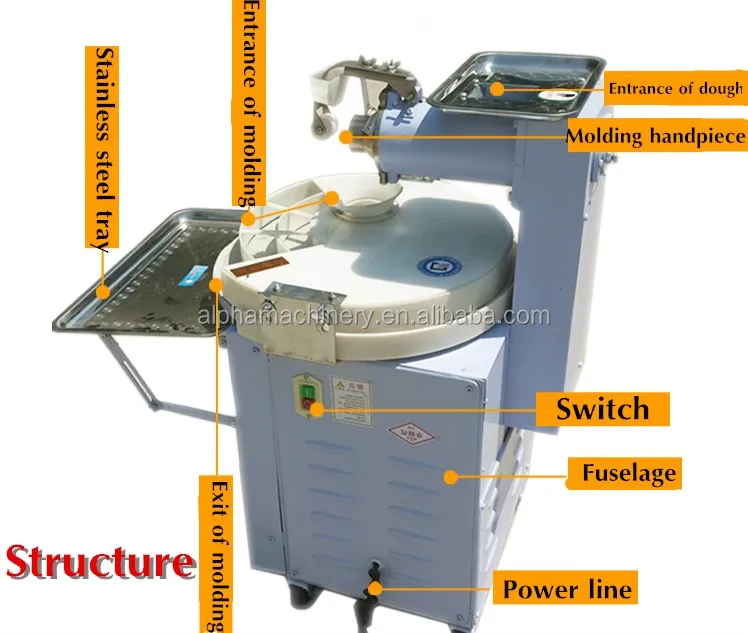 Dough Divider And Rounder/roll&bun Divider/bakery Equipment - Buy Dough ...