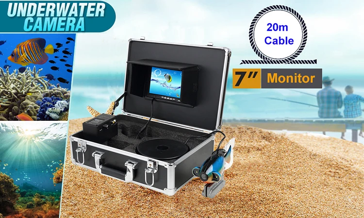 Hd Waterproof 20m Cable Deep Water Underwater Fishing Camera System 7 ...