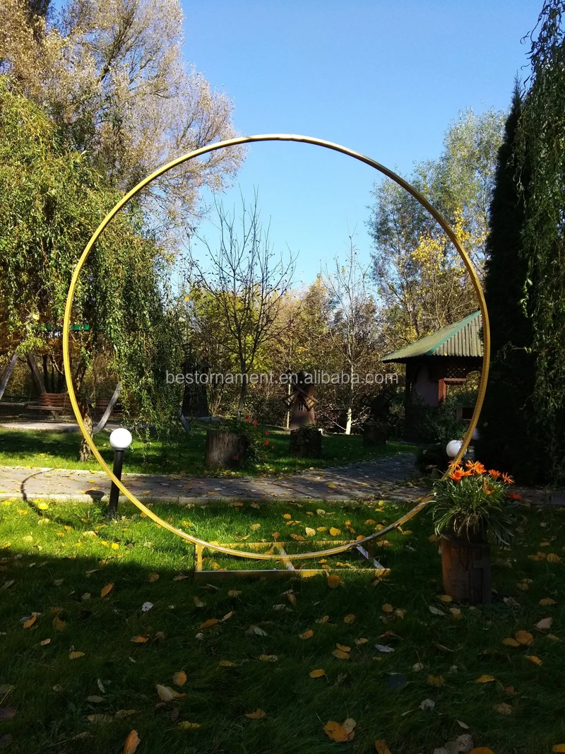 Wedding Arch Gold Metal Round Wedding Arch For Weddings Flowers - Buy ...