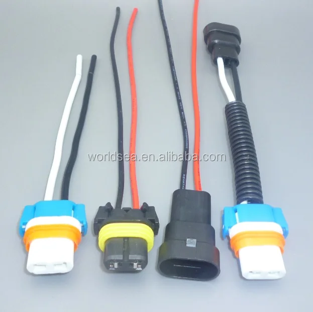 14.5cm 16awg Car Ceramic 9006 Headlight Light Bulb Holder,Auto Ceramic ...