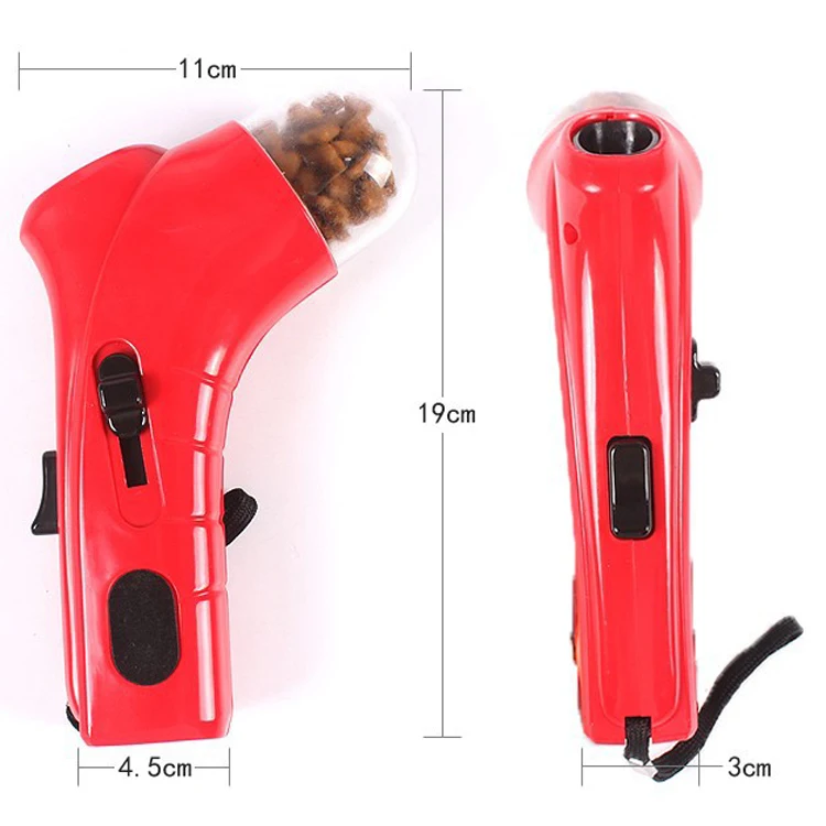Gun Food Launcher Pet Dog Treat Dispenser Toy - Buy Dog Treat Dispenser ...