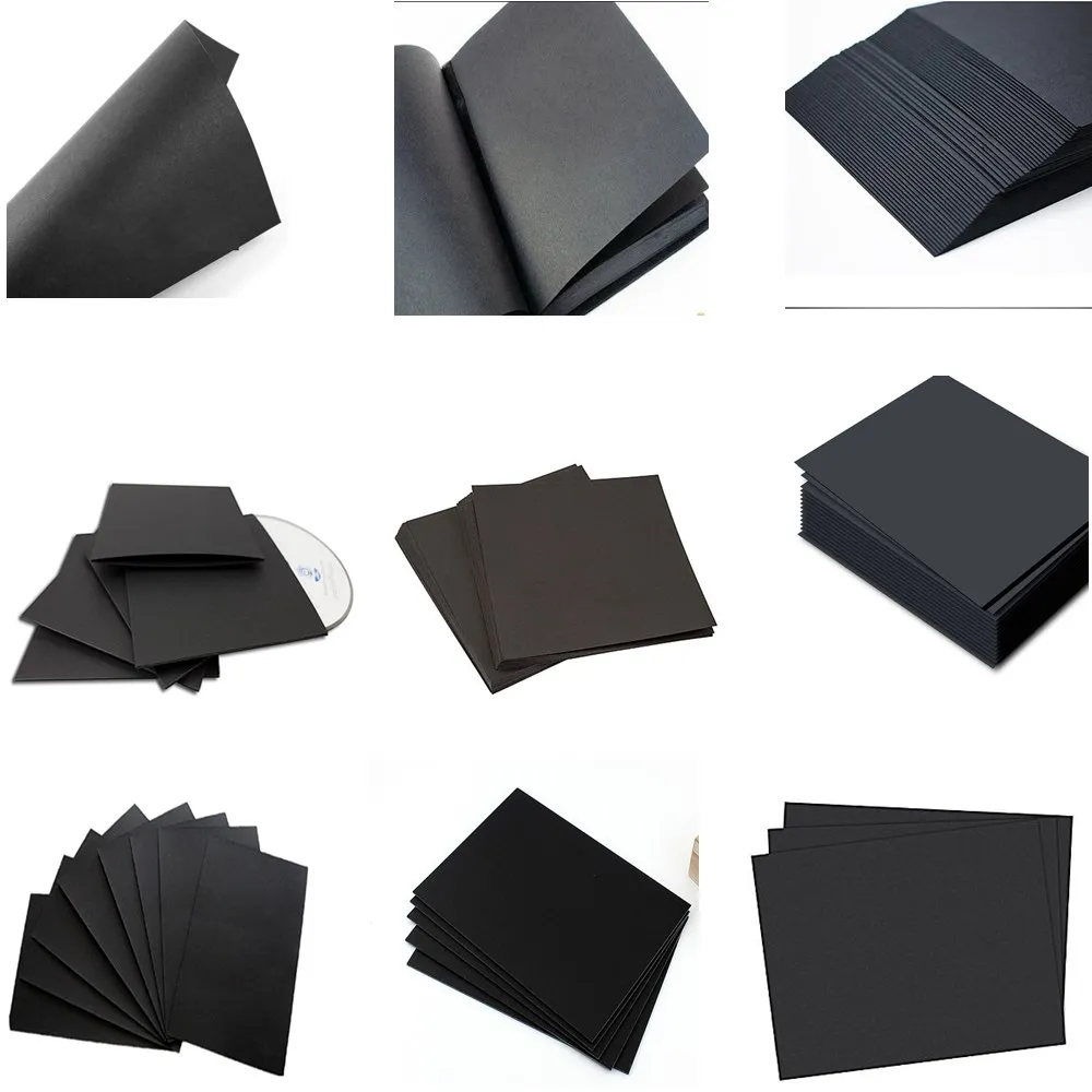 70*100cm Hot Sale Thick Black Paper Board 110gsm To 550gsm Black Core ...