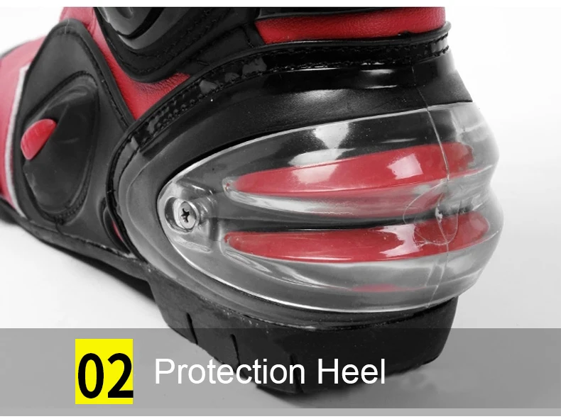 Riding Tribe Microfiber Leather Motorcycle Boots Pro Biker Speed Moto ...