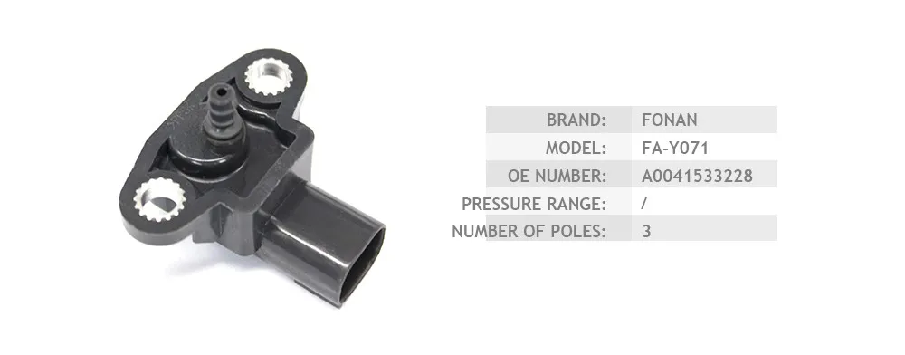 Map Sensor For Mercedes Benz 0261230140 0261230189 0261230190 ...
