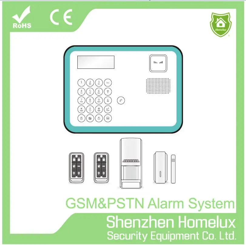 433mhz Easy Operation Touch Screen Gsm&pstn Alarm Panel With App ...