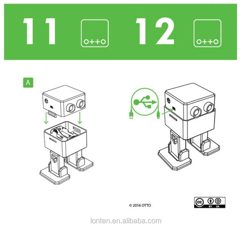 Otto Robot for Arduinos Kit - Nano Robotics DIY Maker