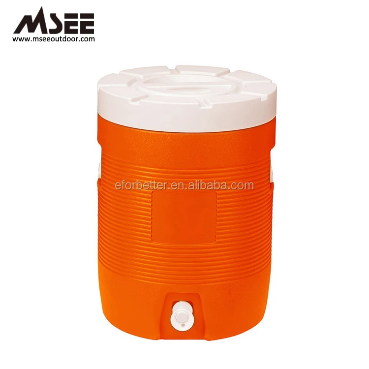 28L Orange Drinking Water Jug - Insulated & Waterproof