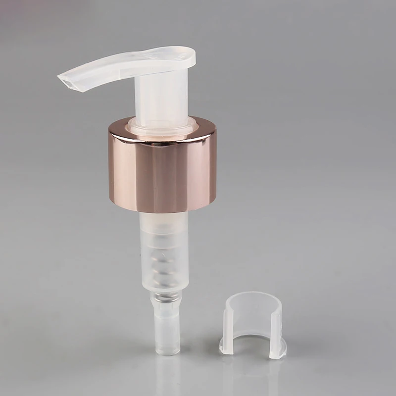 24/410 Aluminum Gold Lotion Pump for Bottles - Non Spill