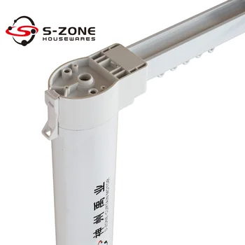 Heavy Duty Curved Motorized Curtain Track Set For Electric Curtain ...