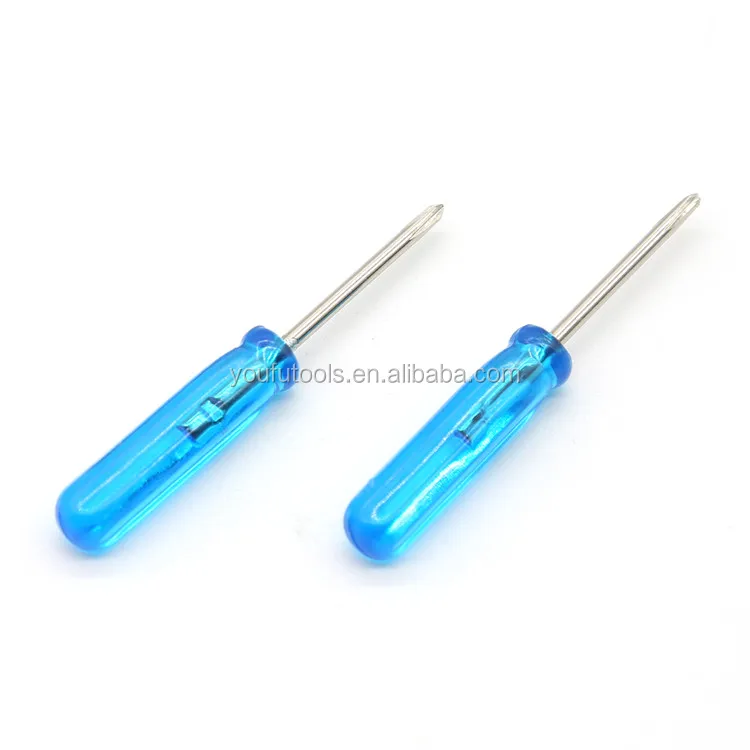 45mm Transparent Blue Plastic Mini Screwdriver - UF Tools