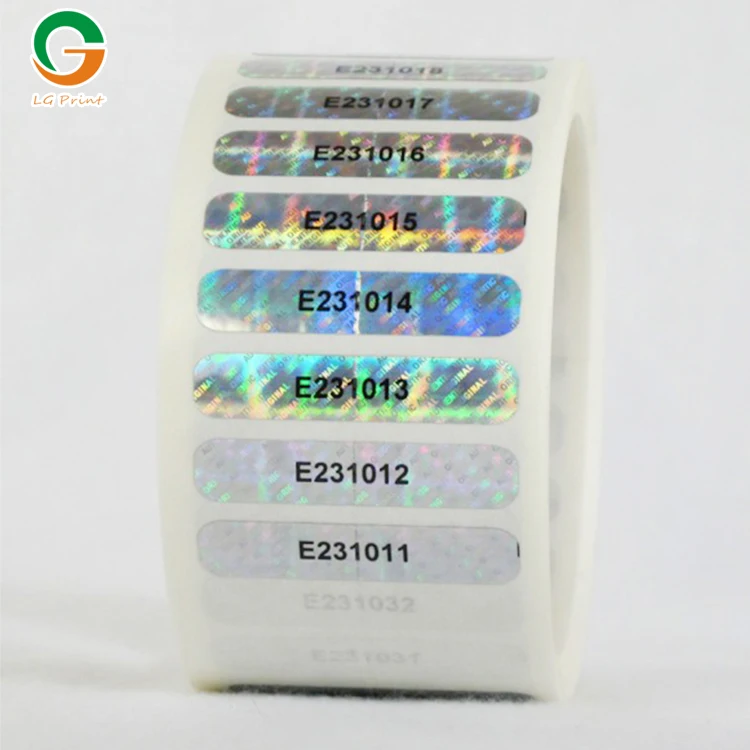 Transparent Gold Tamper Proof 3d Custom Company Stickers Roll Hologram ...