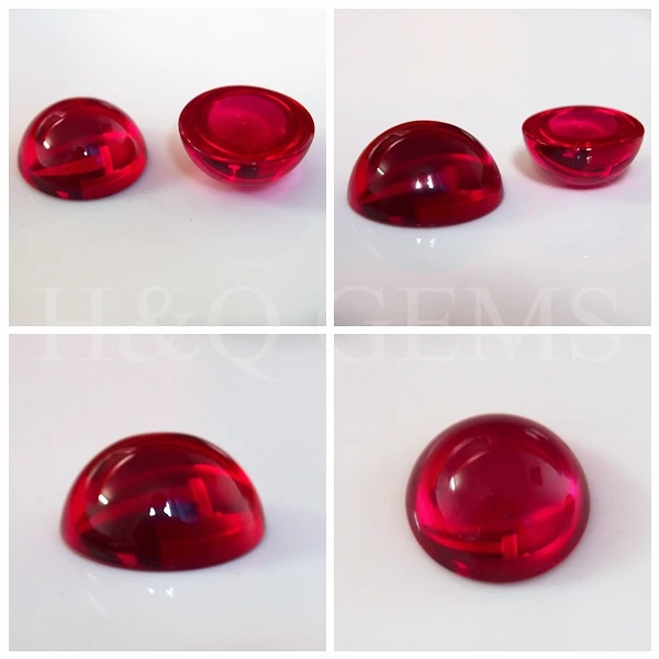 Wholesale Synthetic Ruby Gemstone Corundum Gemstone Cabochon - Buy ...