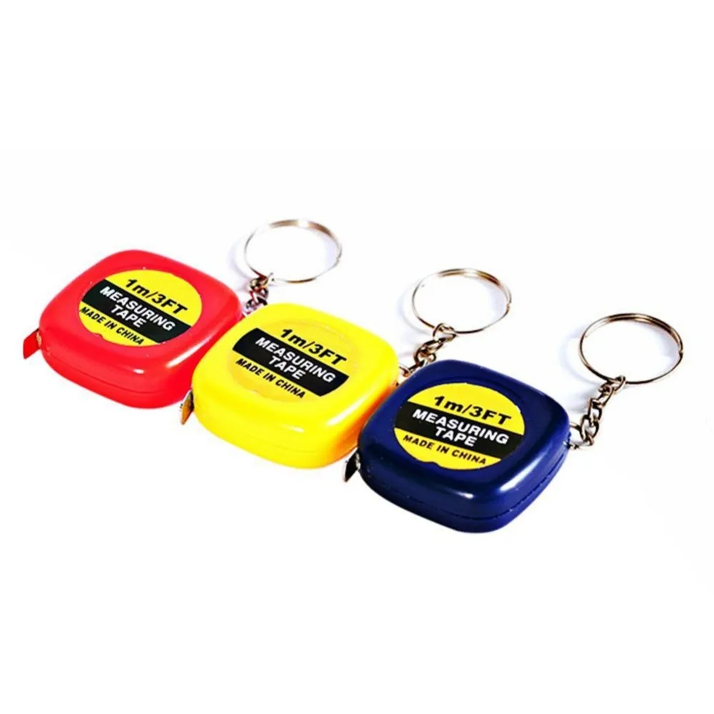 Retractable Tape Measure Vinyl Ruler Keychain 100cm 3ft Weight Medical ...
