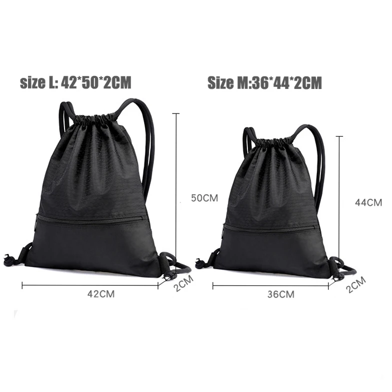 Custom Waterproof Polyester Nylon Sport Gym Promotional Draw String ...