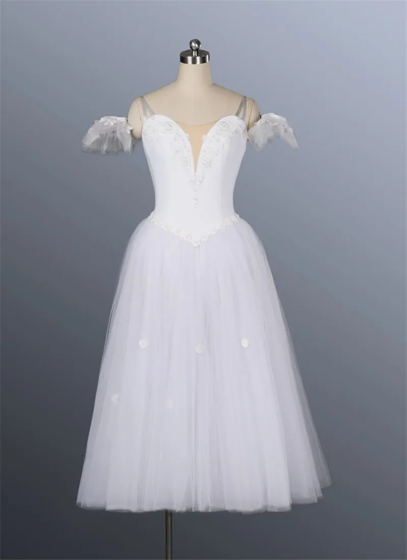 White Romantic Tutu for Girls - Perfect Swan Lake Performance Ballet ...