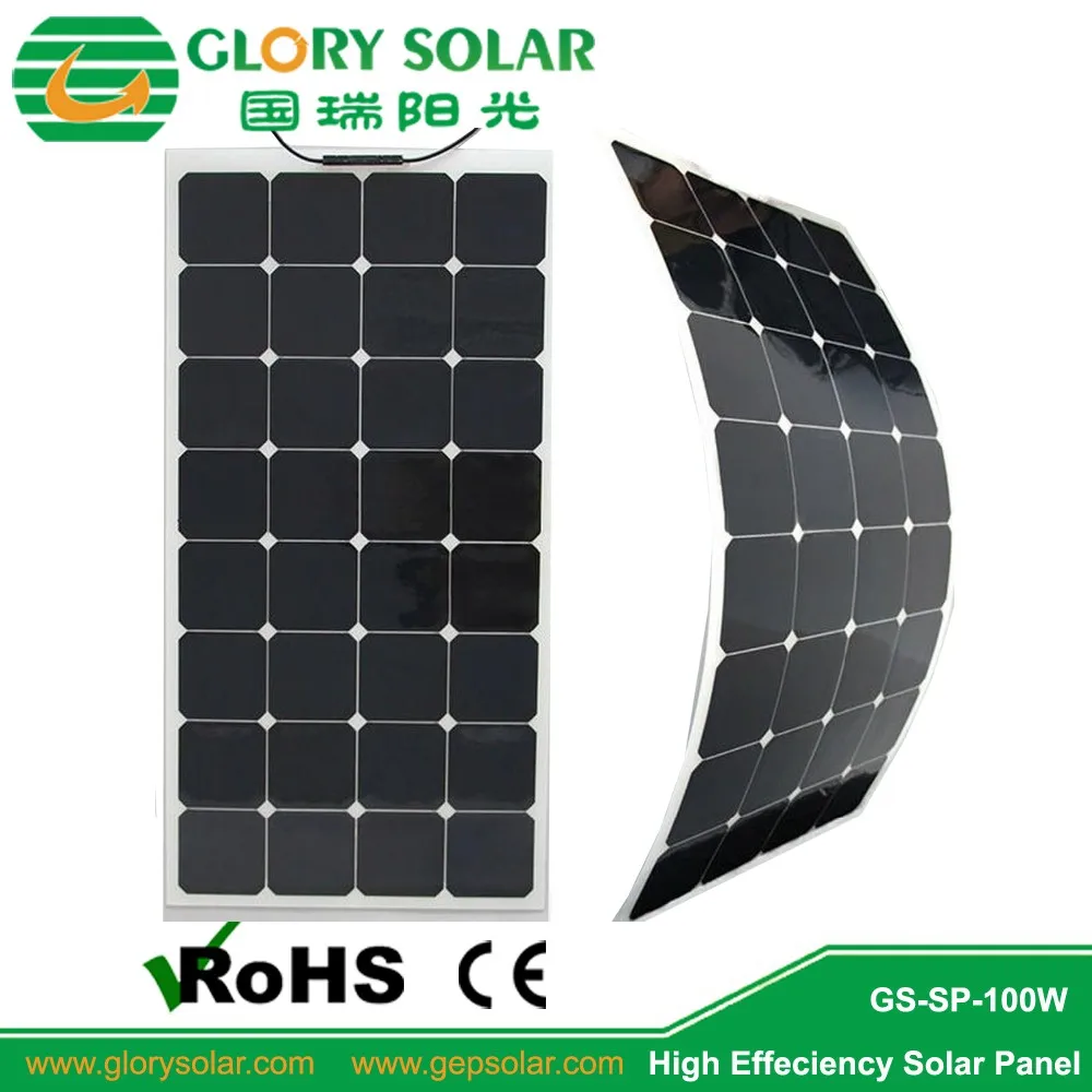 High Efficiency Solar Cell 22% 50w 60w 80w 90w 100w Semi Flexible ...