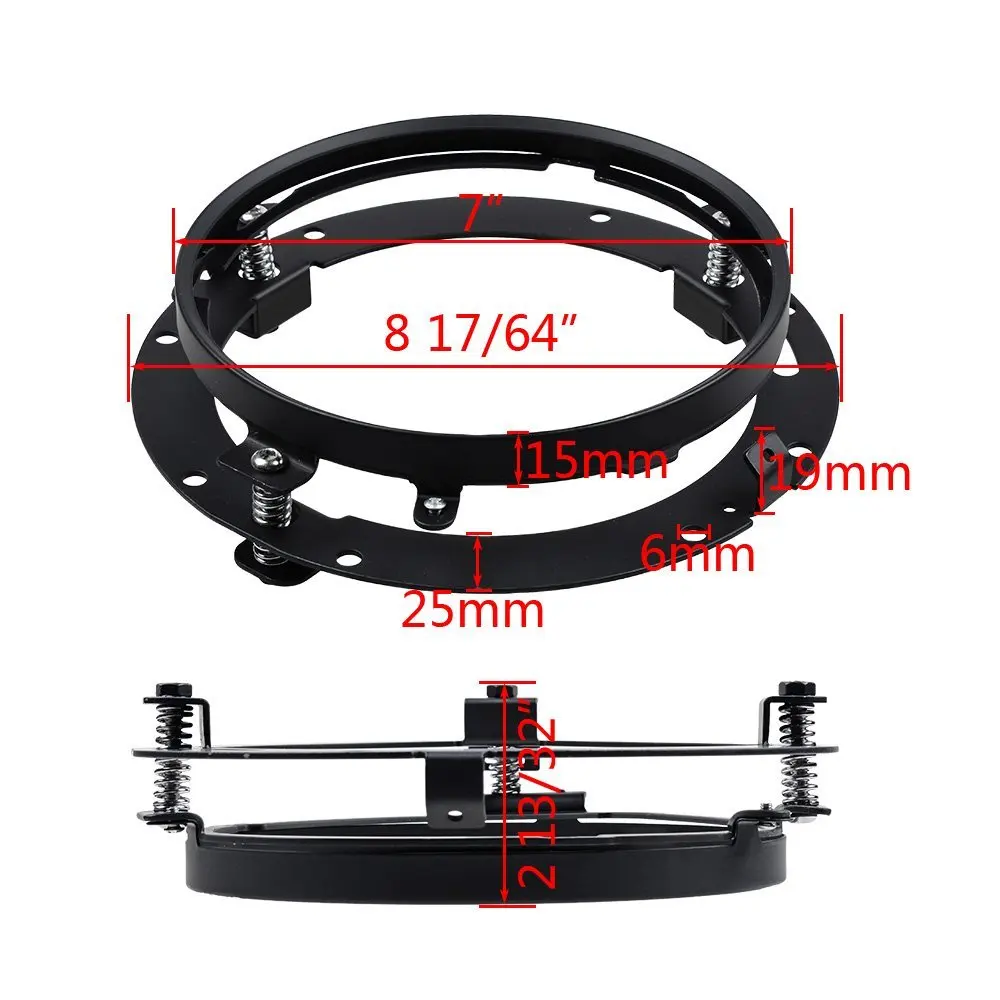 Morsun 7 Inch LED Headlight Bracket for Harley Motorcycles