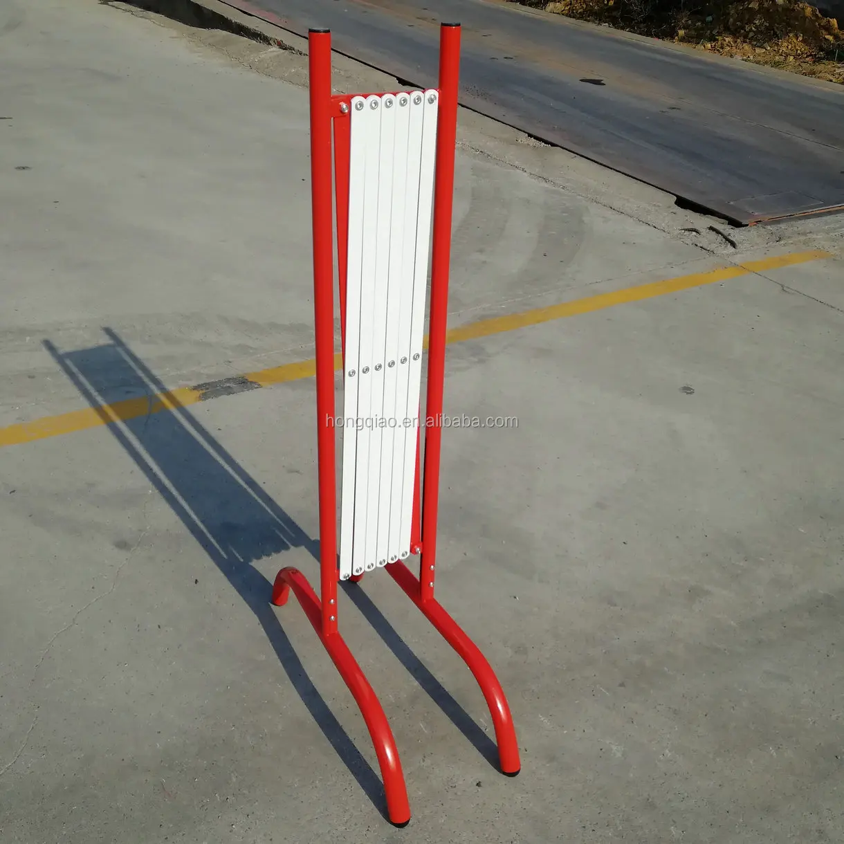300cm Long Metal Traffic Barrier - Folding Safety Solution