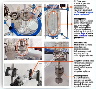 Reaction Vessel,Chemical Mixing Reactors,Jacket Heating Reactor Oil ...