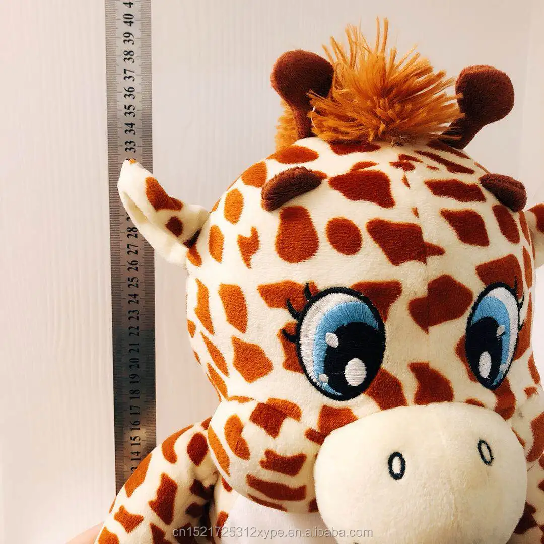 Custom Removable Pod Plush Toy with Zipper - Stuffed Giraffe