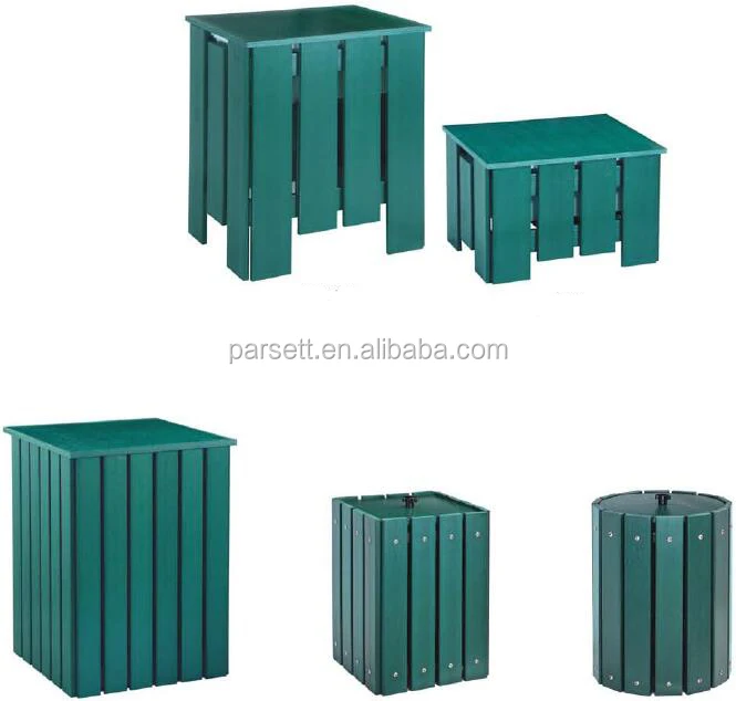 Golf Recycled Plastic-Wood Sand Container - Durable & Eco-friendly