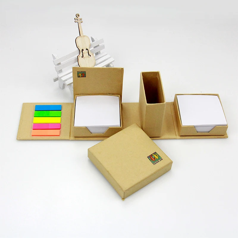Custom Printed Wholesale Sticky Note Cube - Desk Organizer