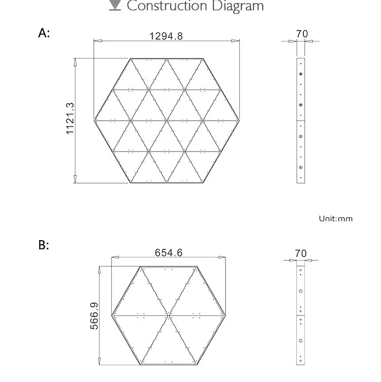 Hexagon LED Screen - Unique Shape SMD Full Color Display
