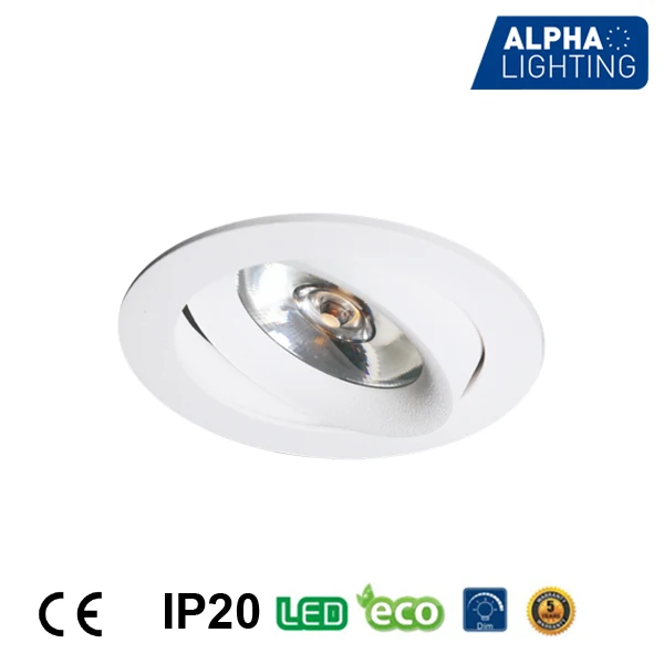 Narrow Beam Angle 10 Degree Lamps LED Recessed Light Tilt
