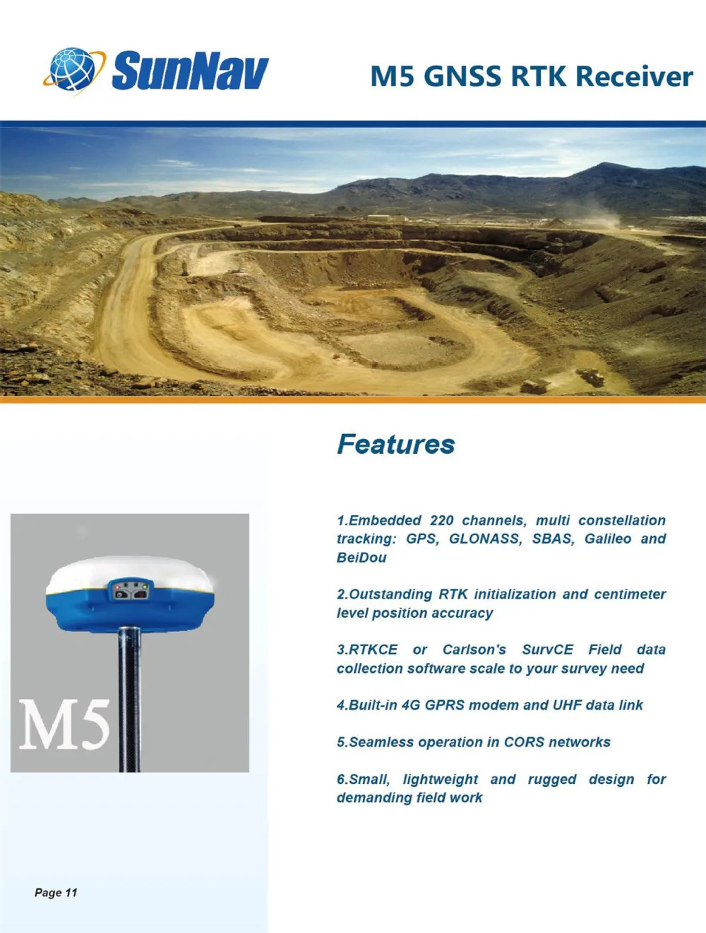 Gps Rtk Gnss Rtk Glonass Rtk Galileo Rtk Receiver M5 Land Surveying ...