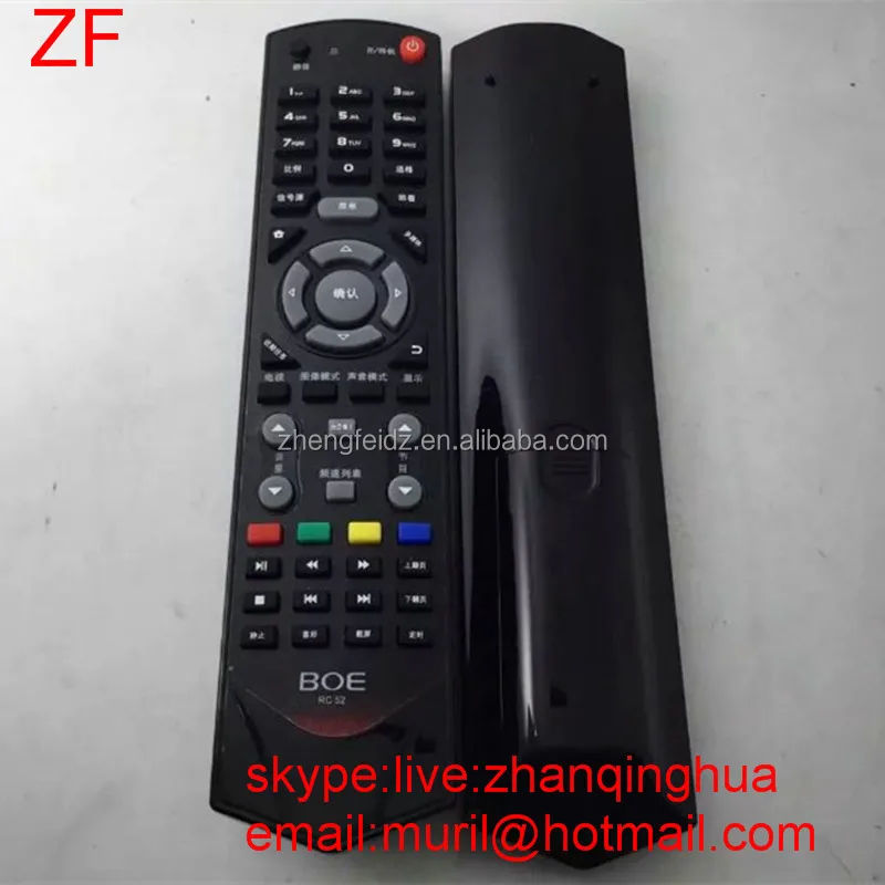 Zf High Quality Black 52 Buttons Boe Rc52 Lcd/led Tv Remote Control ...
