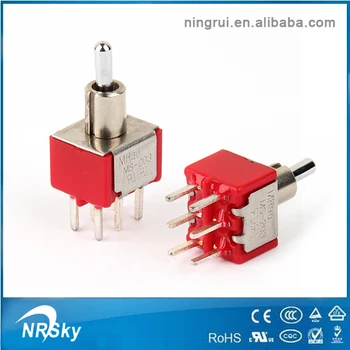 6 Pin Dpdt Pcb Mounted Toggle Switch - Buy High Quality Pcb Mounted ...