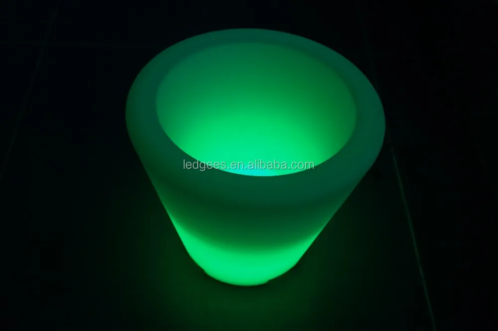 Led Lighted Planter Pots Illuminated Led Flower Pot/led Flower Planter ...